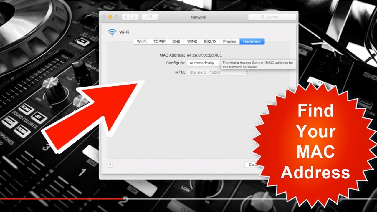 How To Find A Mac Address On A Mac Youtube