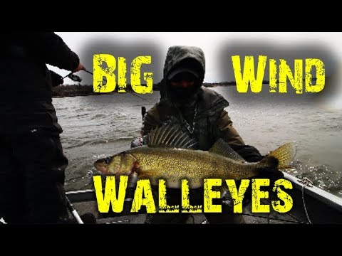 Walleye Fishing In The Wind And Cold Youtube