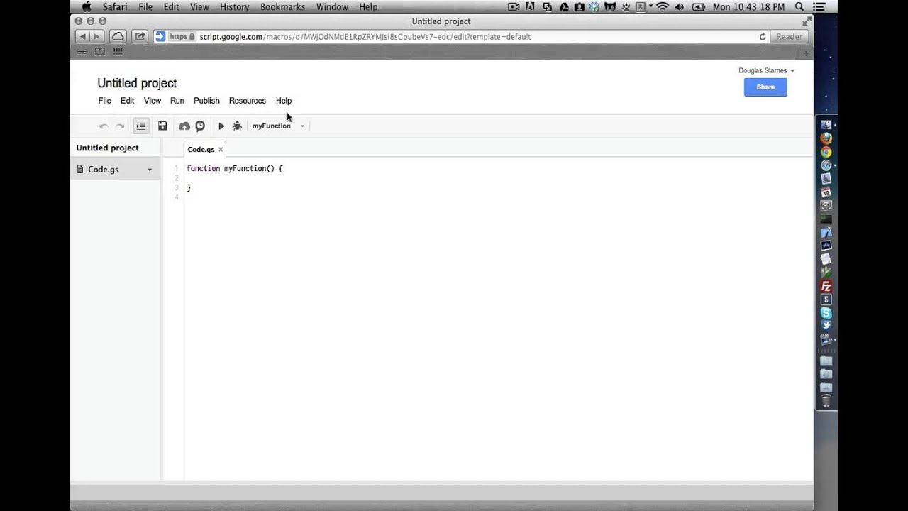 Google Apps Script Intro And Ide Youtube