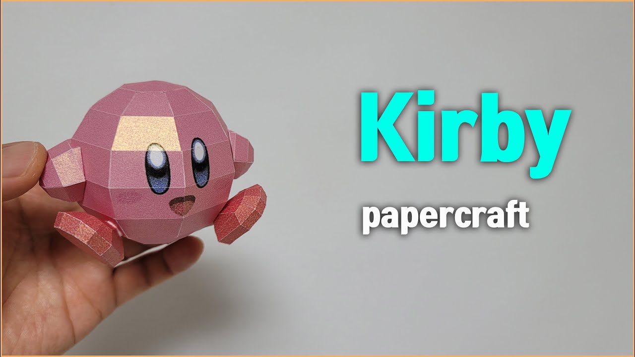 How To Make Kirby Papercraft Origami 종이모형하는남자 Youtube