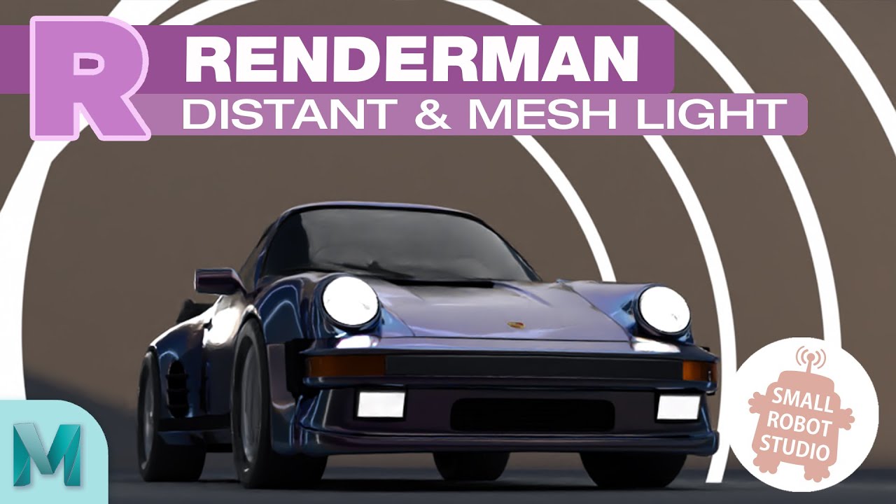 Renderman 23 Distant Mesh Light Tutorial Youtube