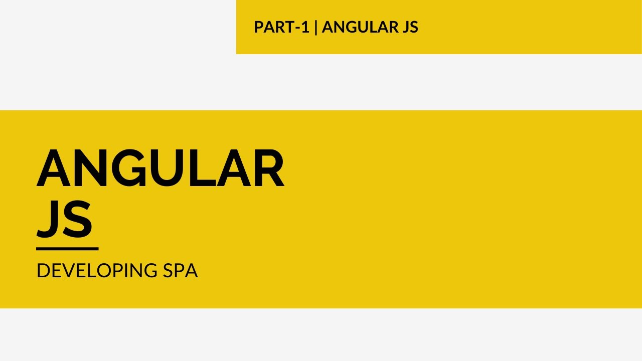 Angular Introduction Youtube