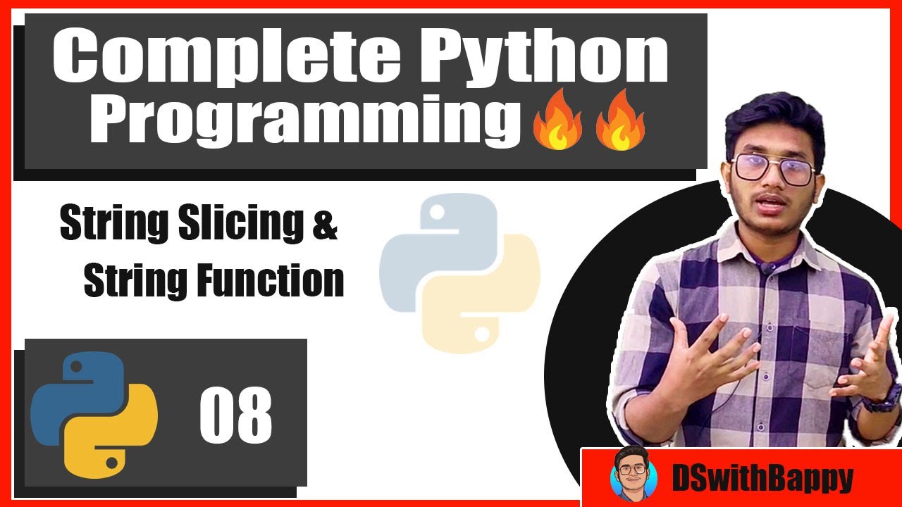 String Slicing String Functions In Python Tutorial 08 Complete