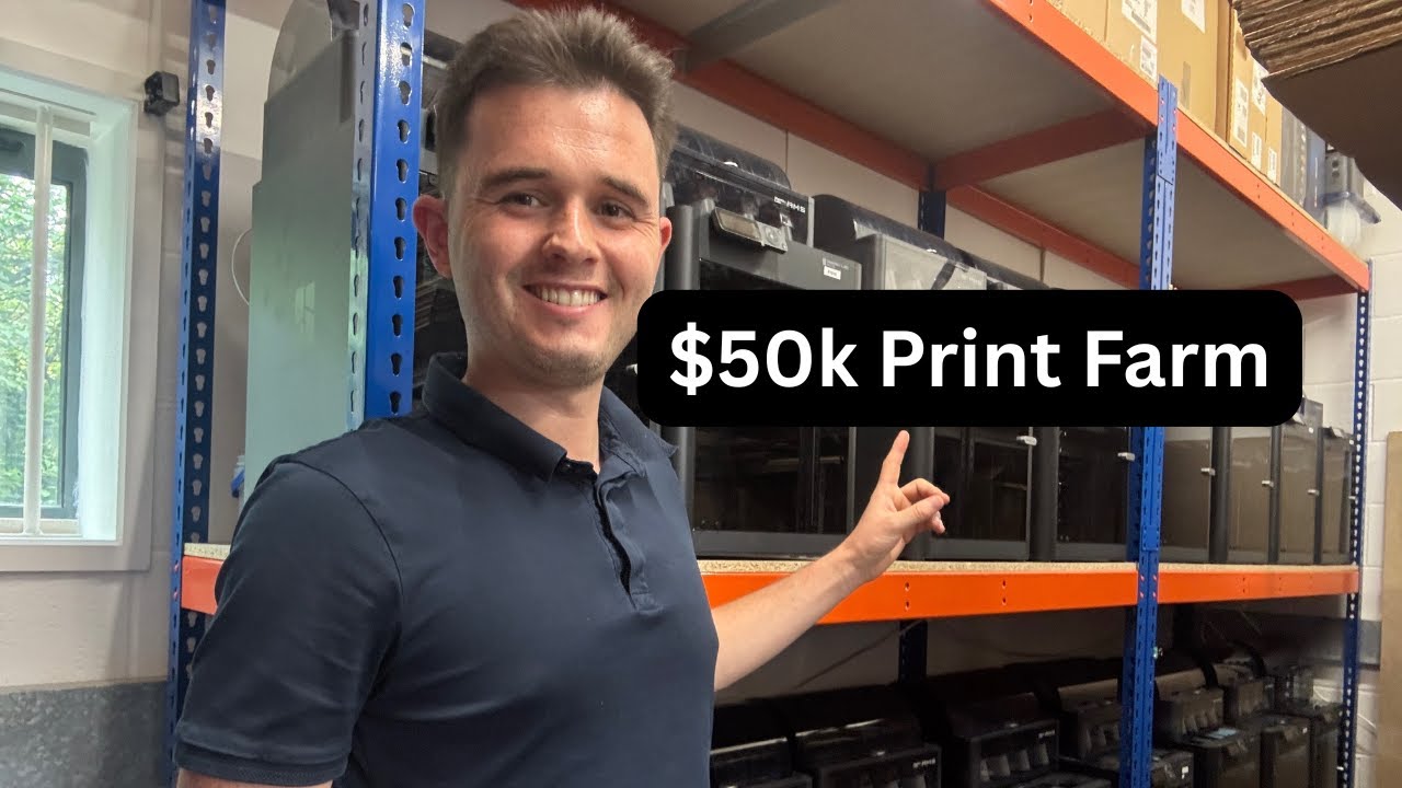 Inside My 50 Printer 3d Print Farm Full Tour Youtube