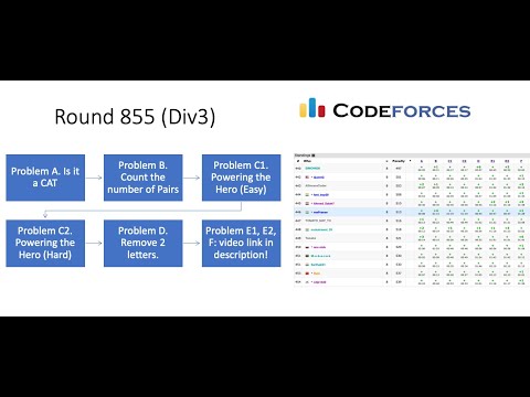 Problem A B C1 C2 D Codeforces 855 Div3 Youtube