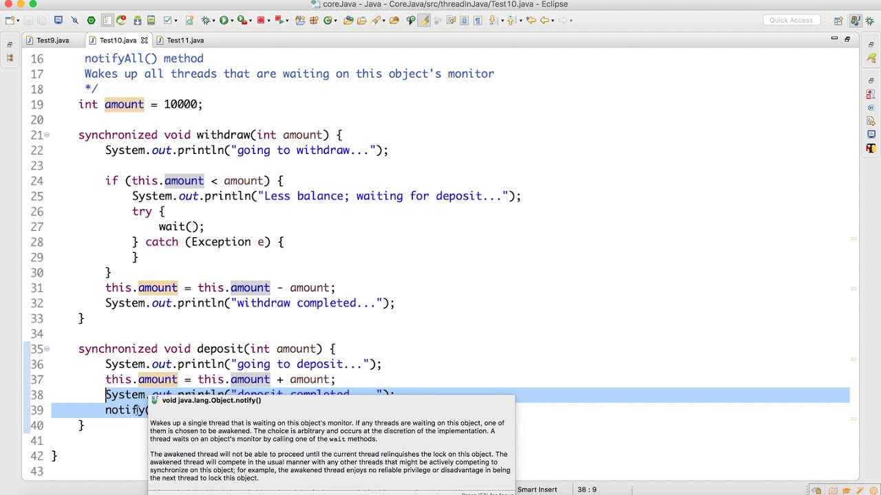 Inter Thread Communication In Java Youtube