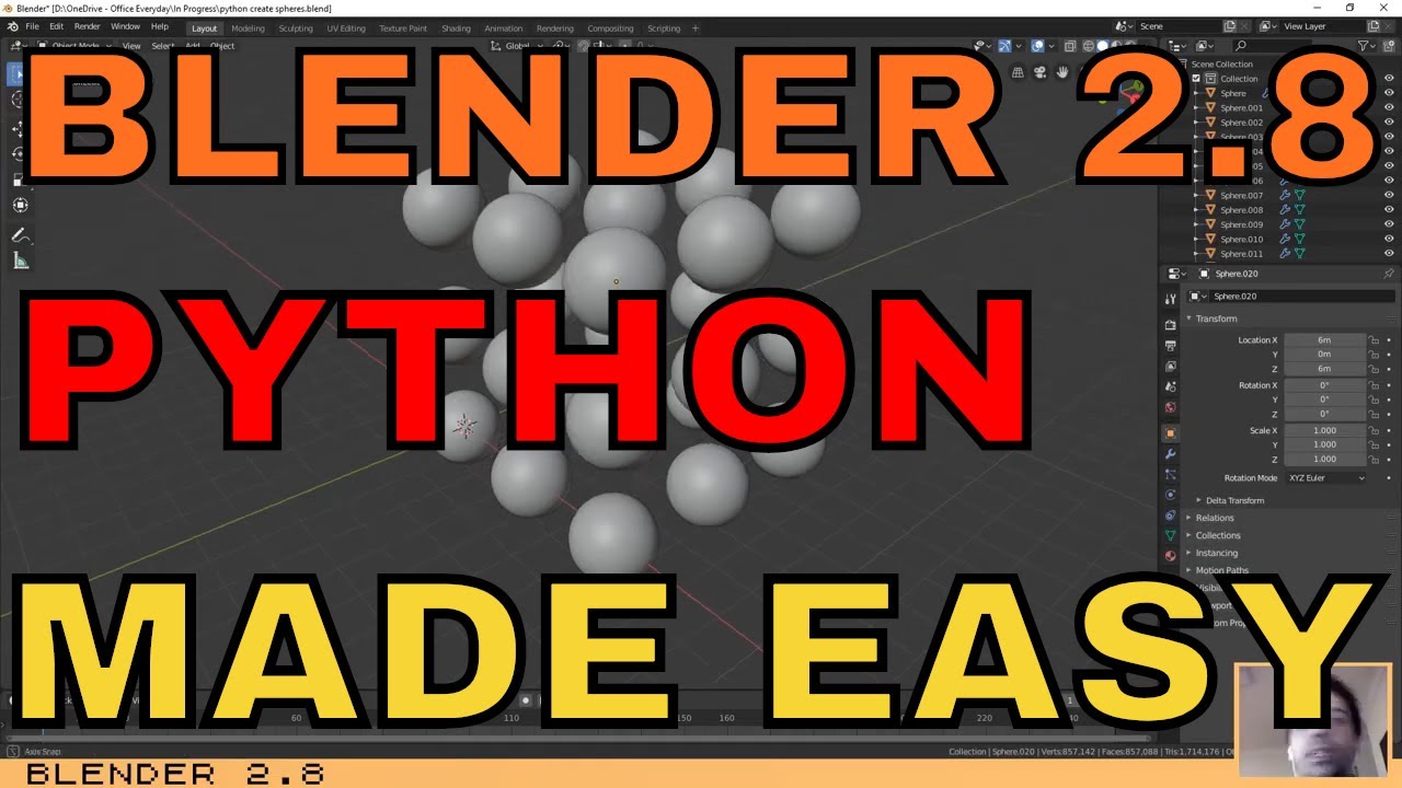 Blender 2 8 Python Made Easy Youtube