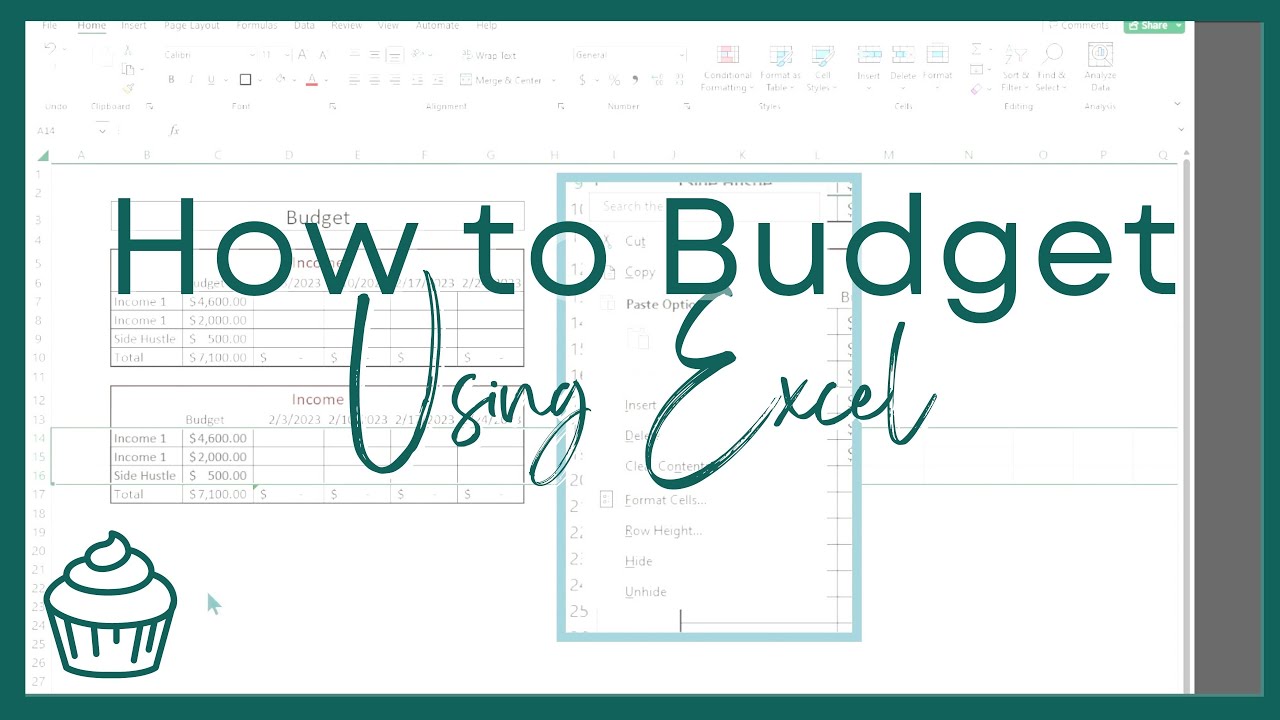 How To Make A Budget In Excel Budgeting In Excel Budget For