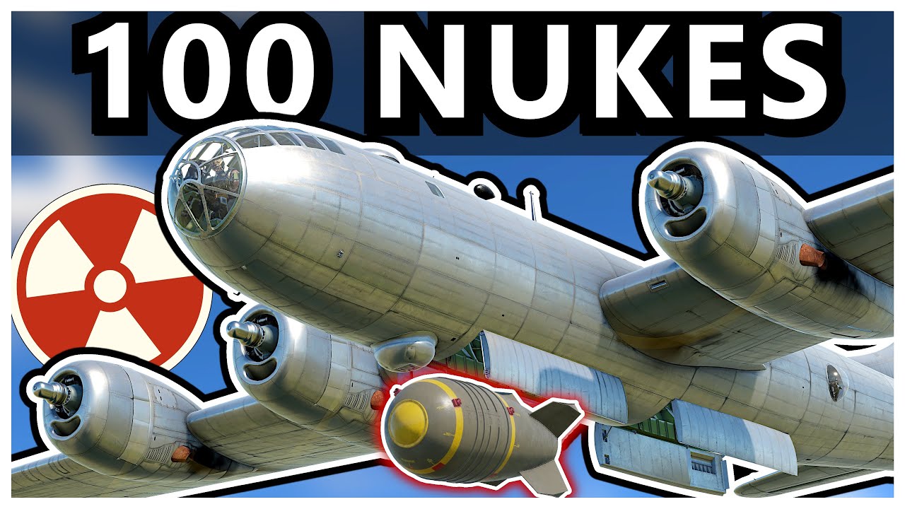 Dropping 100 Nukes In War Thunder Youtube