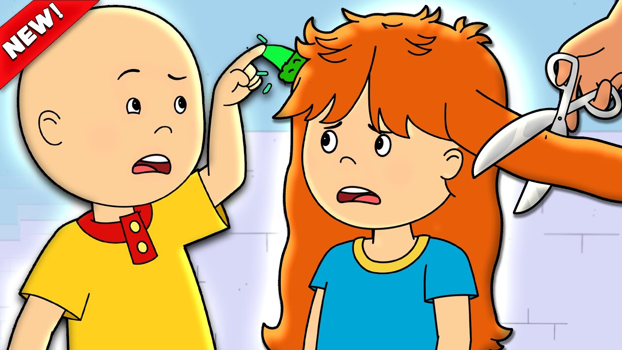 Rosie S Haircut Caillou Cartoon Youtube