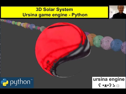 Python Tutorial 3d Solar System With The Ursina Engine Part 2 Youtube