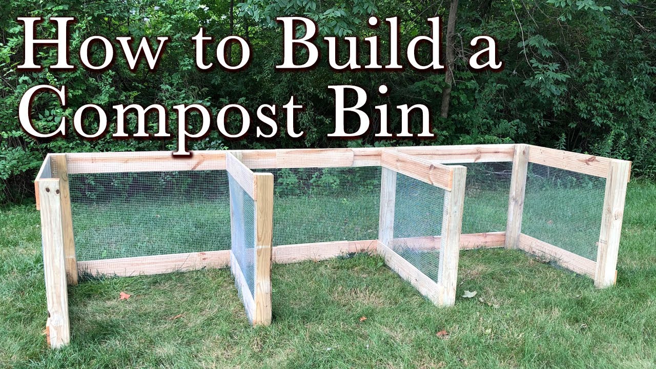 How To Build A Compost Bin And The Basics Of Composting Youtube
