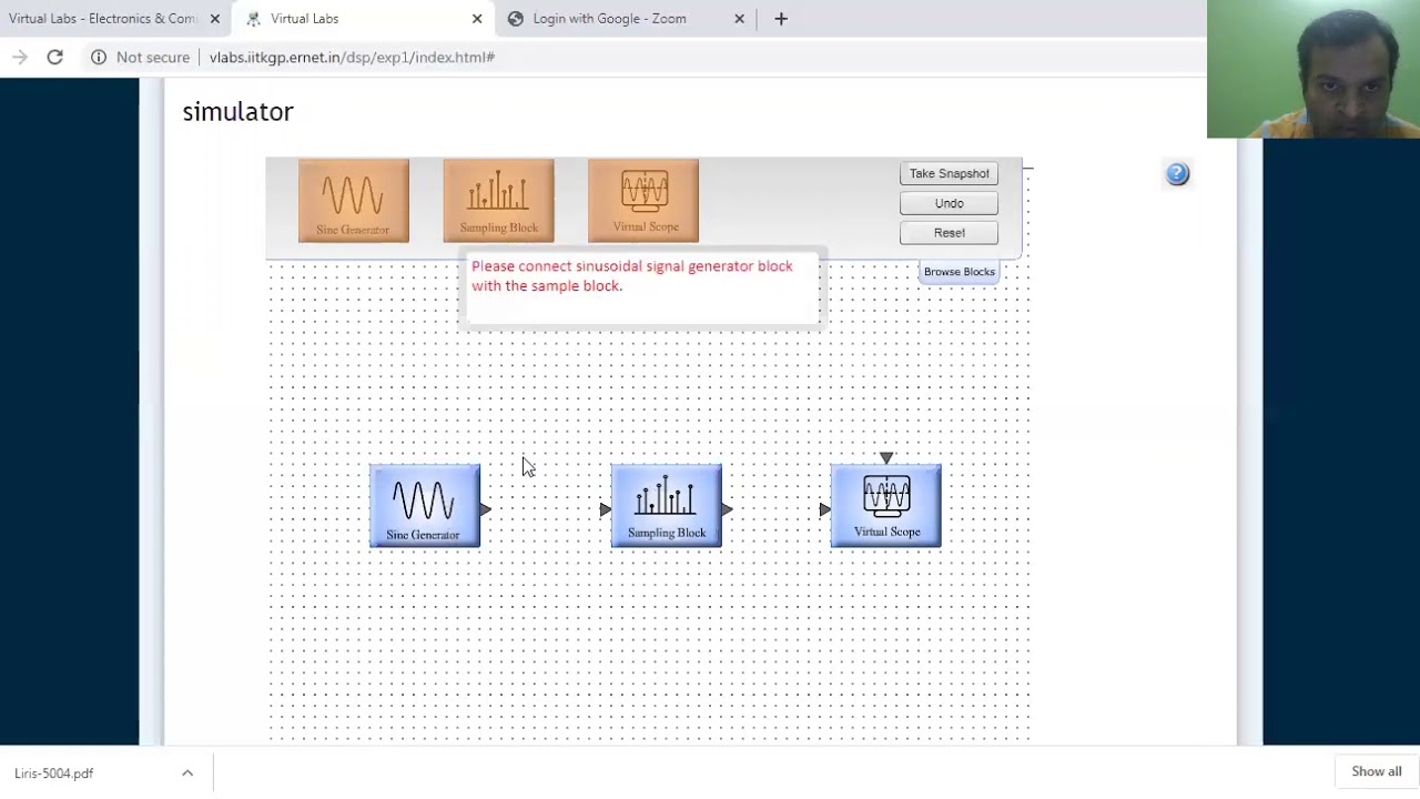 Virtual Lab For Sampling In Dsp Youtube