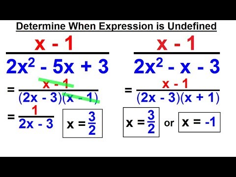 Algebra Ch 10 Rational Expressions 7 Of 35 Determine When