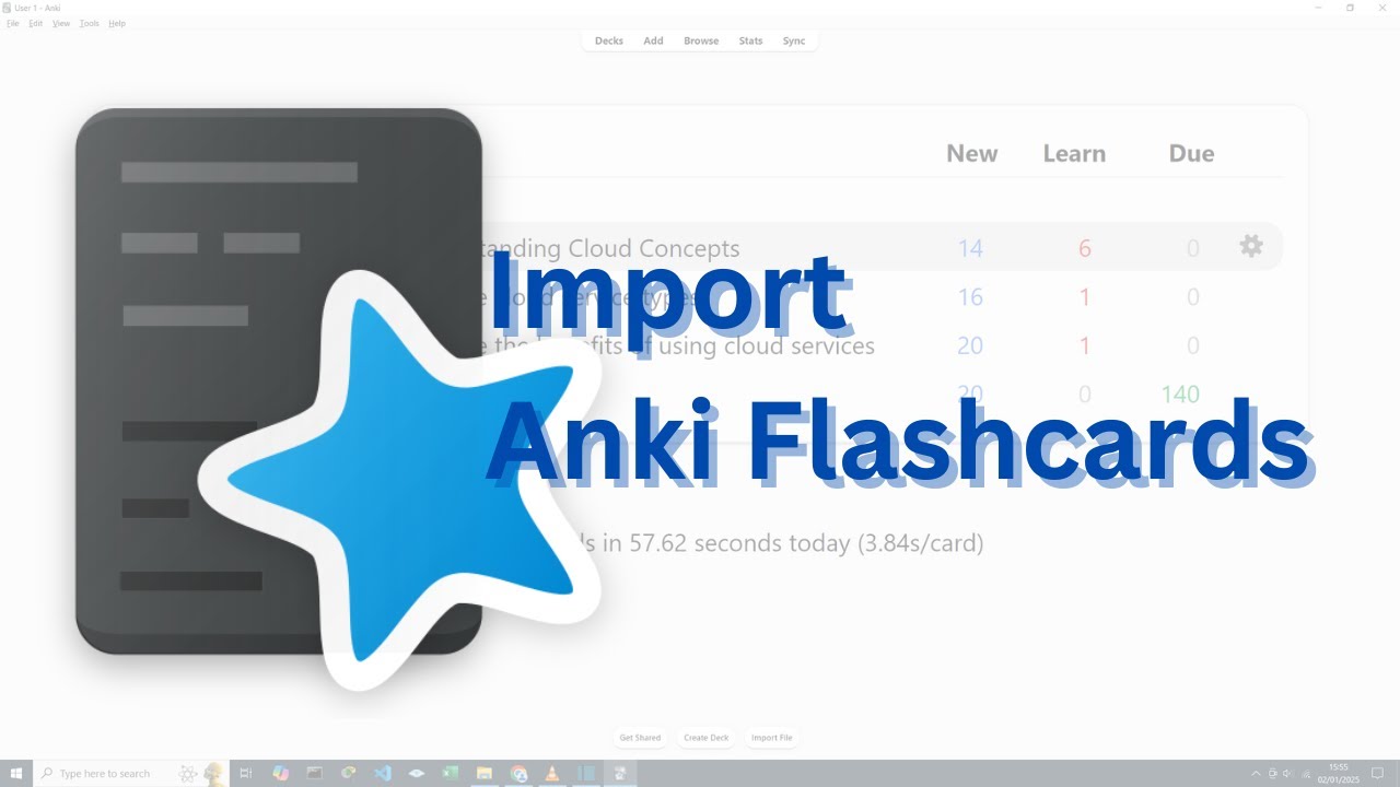Import Flash Cards Into Anki Software Youtube
