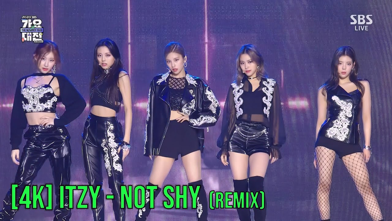 4k Live Itzy Intro Not Shy Remix 201225 Sbs Gayo Daejun
