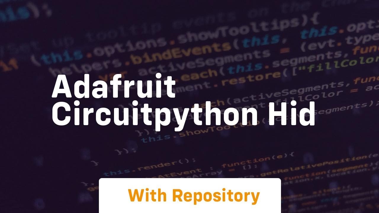 Adafruit Circuitpython Hid Youtube