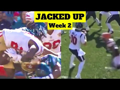 Biggest Hits Of The Nfl Season Week 2 Jacked Up 2021 Youtube