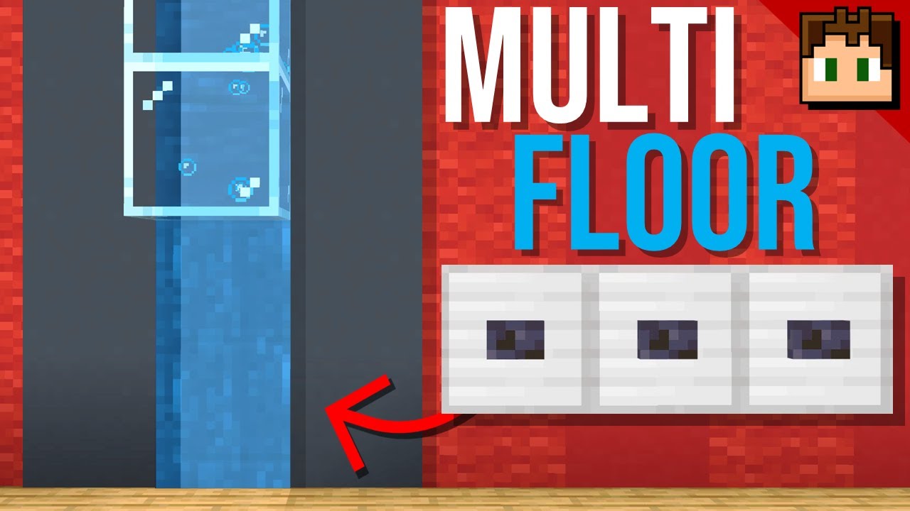 Minecraft Bedrock Multi Floor Water Elevator Tutorial 1 21 Youtube