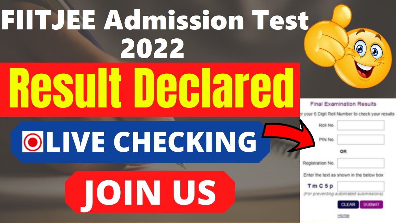 Fiitjee Admission Test 2022 Result Declared Download Fiitjee Exam