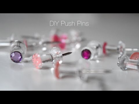 Decorative Push Pin Diy Simple Easy Tutorial Youtube