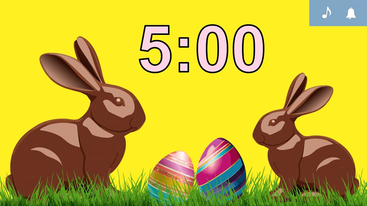 5 Minute Easter Countdown Timer Happy Music Alarm Youtube