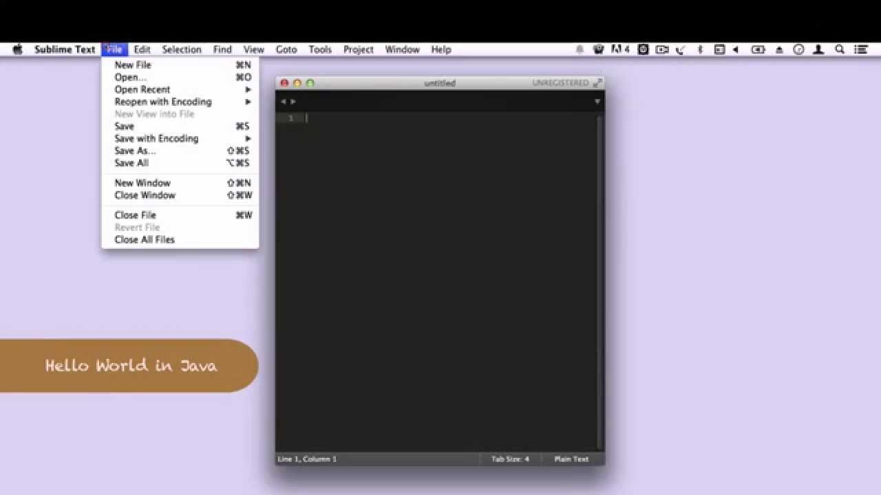 Hello World In Java Youtube