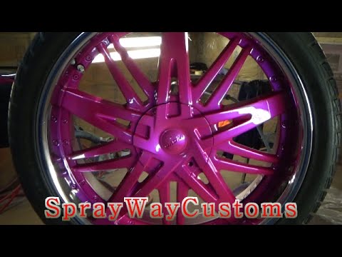 Pink Chrome Wheels