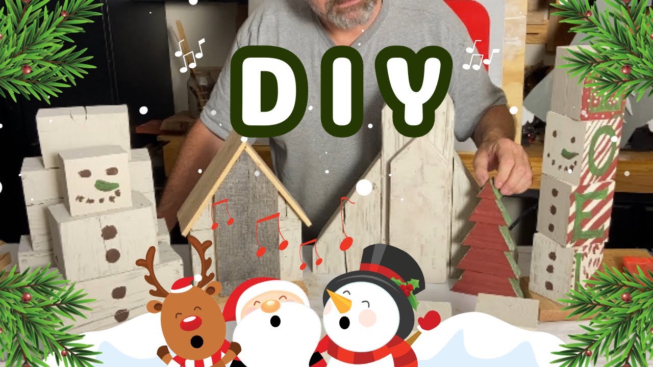 Diy Christmas Crafts Using Scrap Wood Youtube