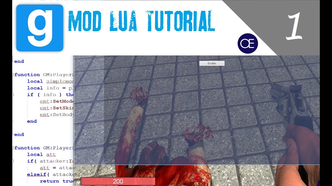 Gmod Lua Tutorial 1 General Setup Youtube