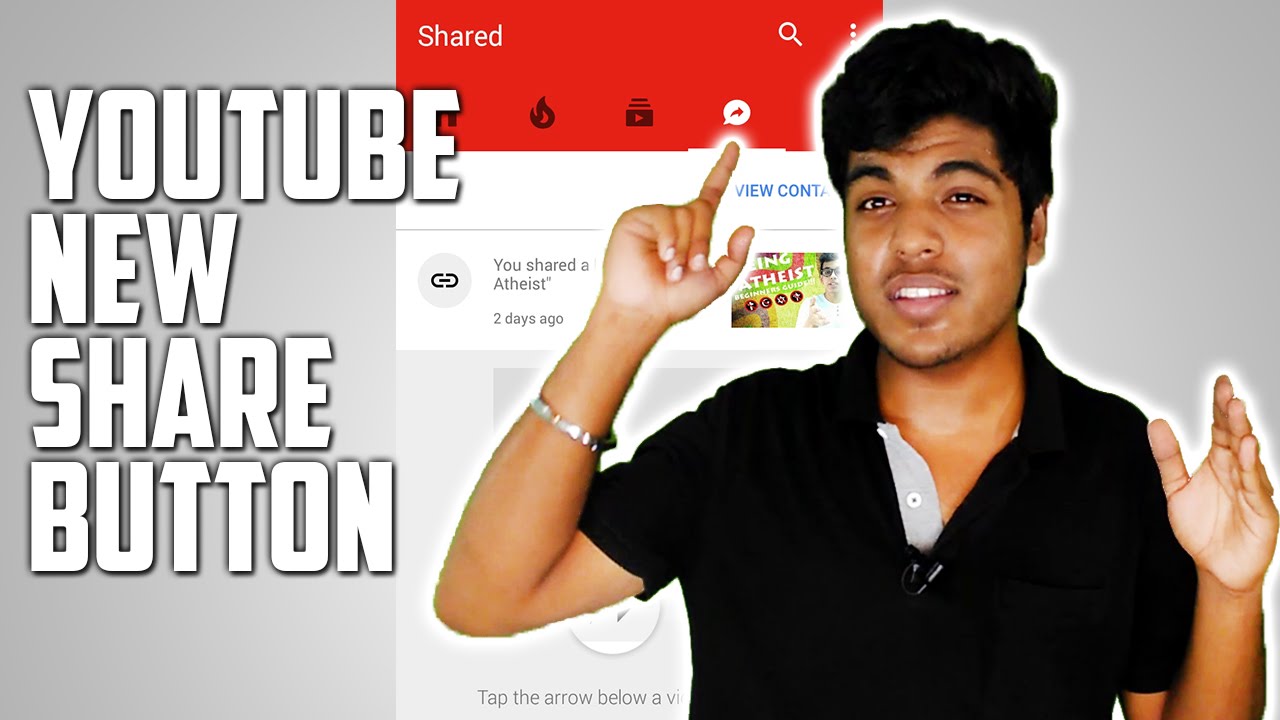 New Share Button For Android Youtube