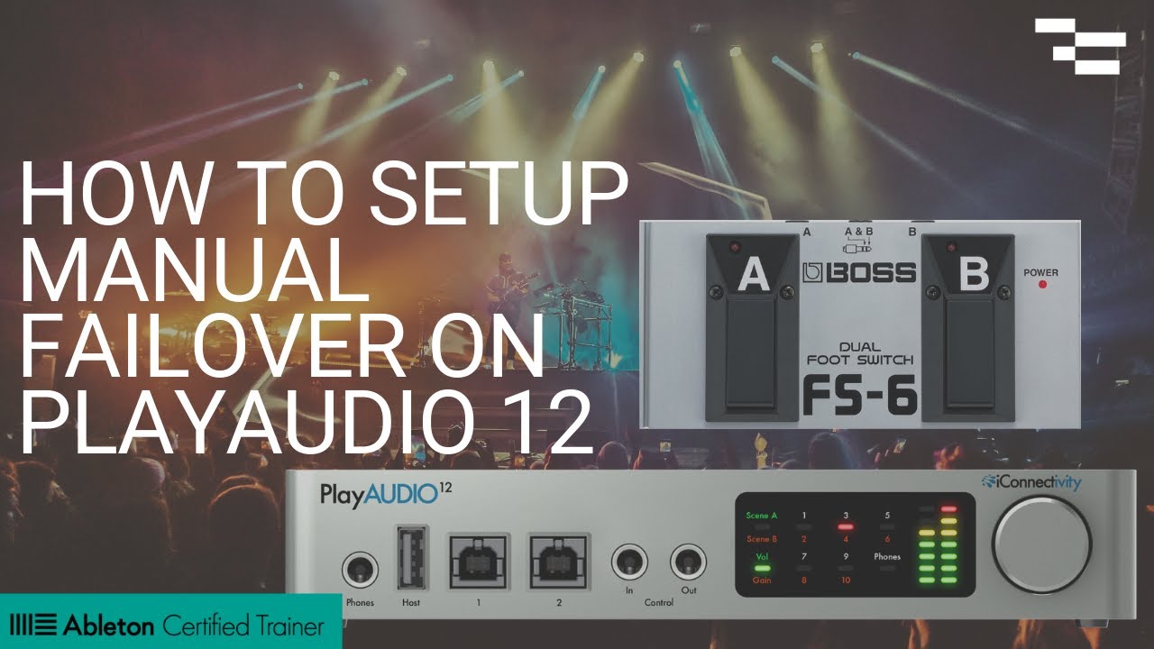 How To Setup Manual Failover On The Playaudio 12 With A Boss Fs 6 Dual