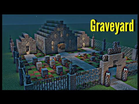 Minecraft How To Build A Graveyard Youtube