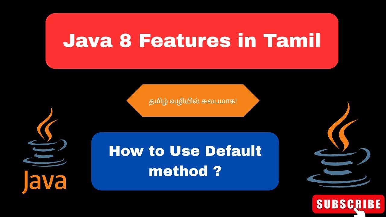 1 Java 8 Default Method Explained In Tamil Interface а іаїќ Method