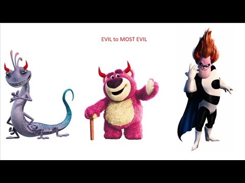 Pixar Villains Evil To Most Evil Youtube