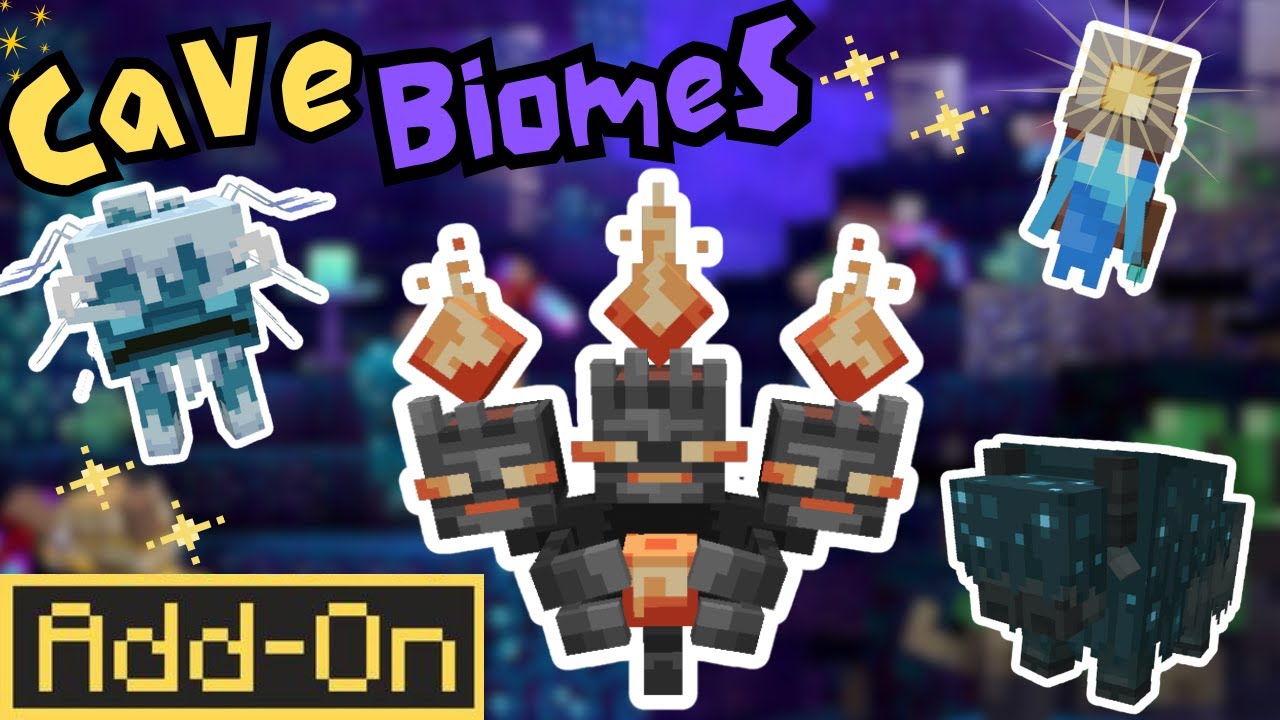 New Cave Biomes In Minecraft In Depth Add On Review Showcase Youtube