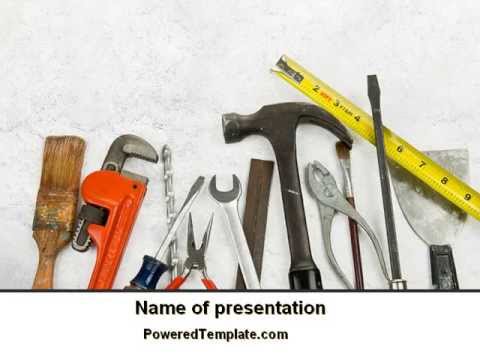 Repairing Tools Powerpoint Template By Poweredtemplate Youtube