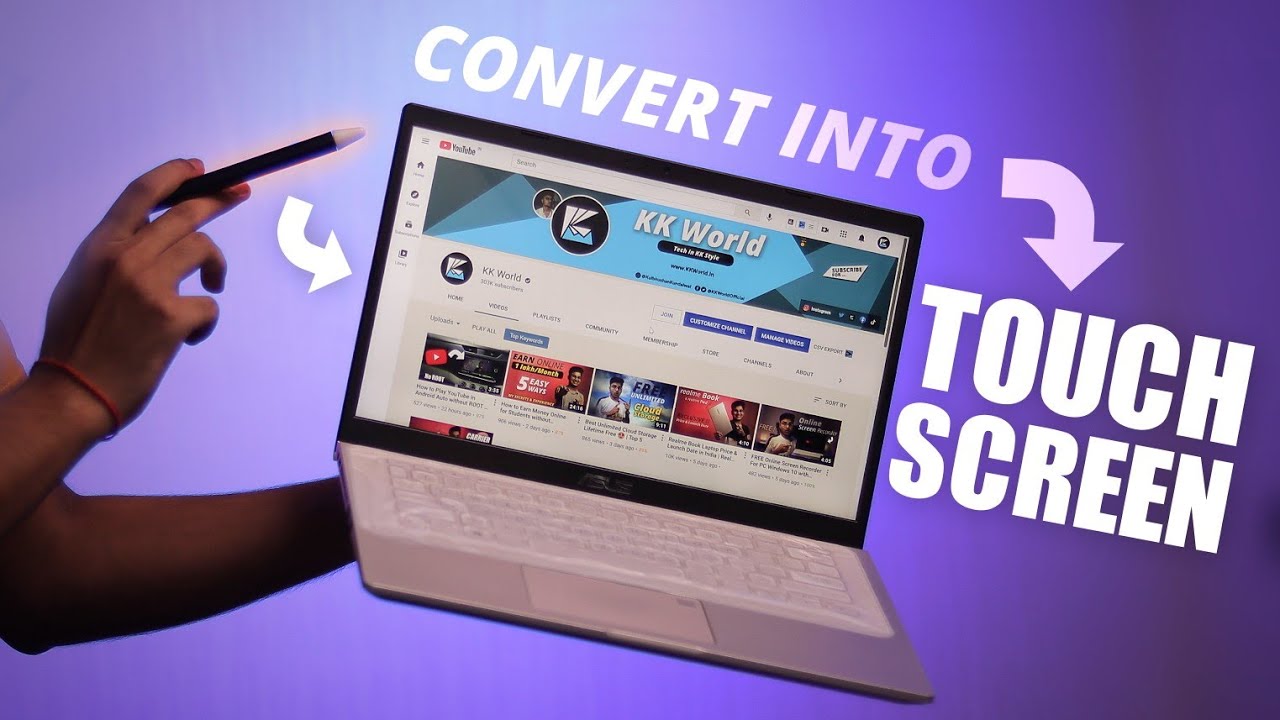 How To Convert Laptop Into Touch Screen Make Touchscreen Computer