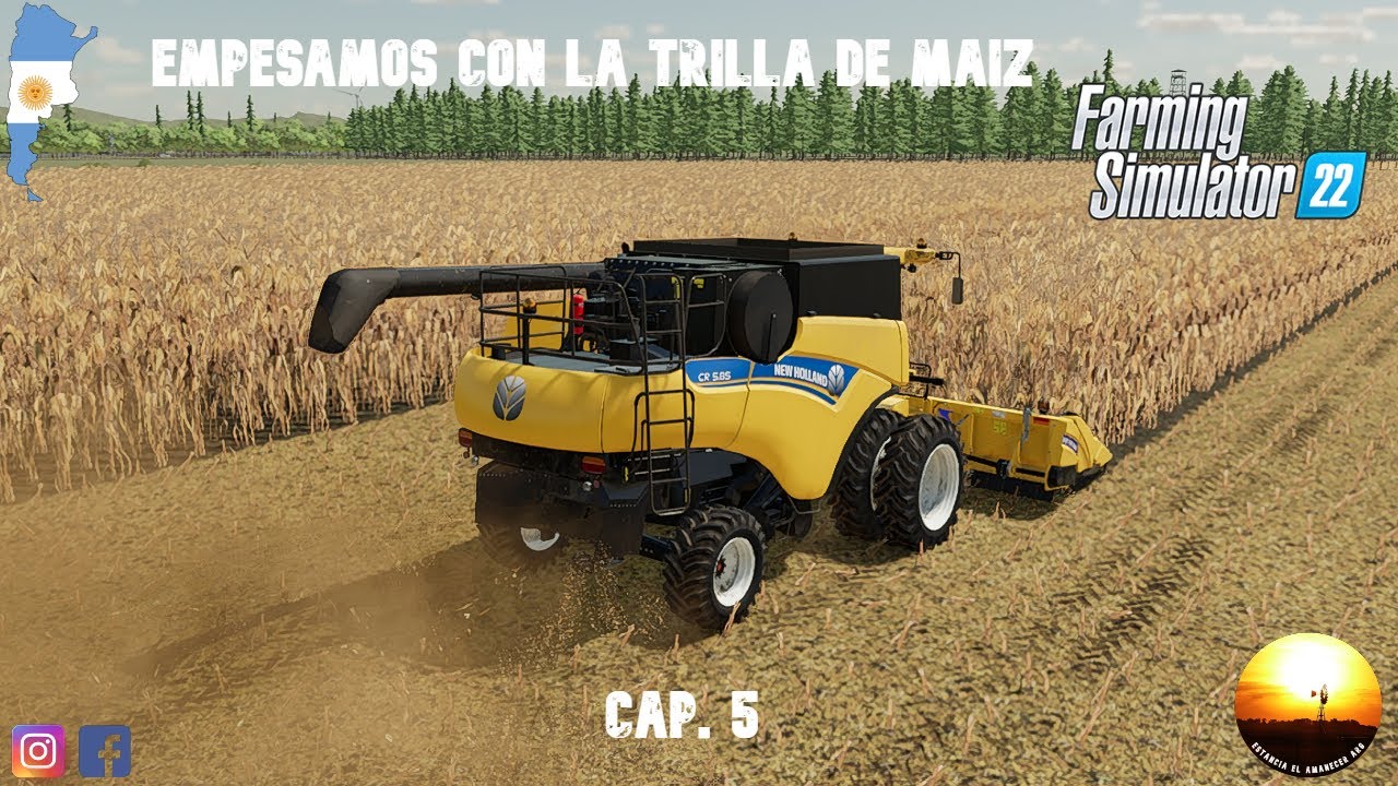 Farming Simulator 22 Argentina Trilla De Maíz Parte 1 Youtube