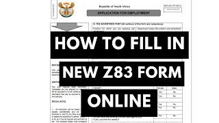 How To Fill In New Approved Z83 Form 2023 Evelyn Chauke Mp3 Music & Mp4 video downloads