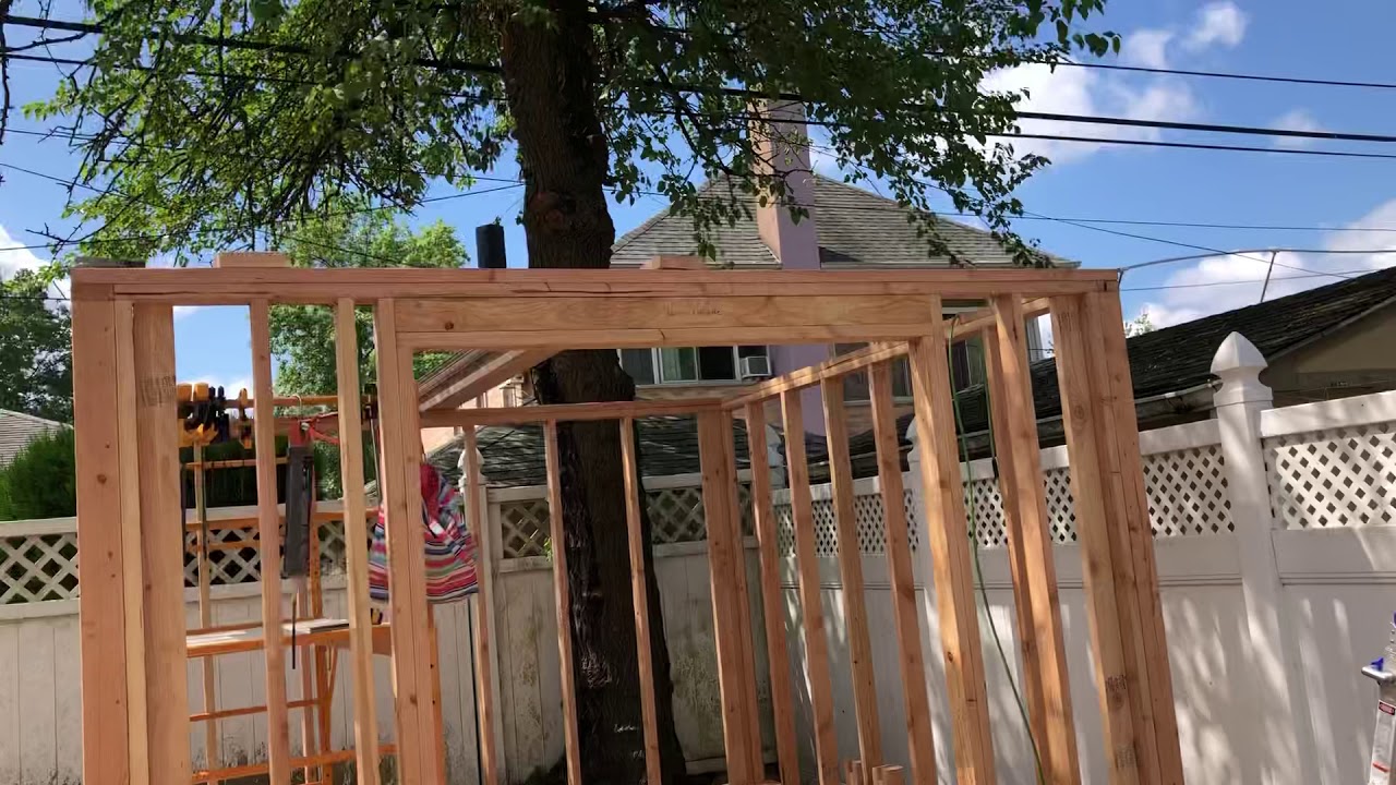10x10 Shed 后院工具房 外墙安装完成 Youtube