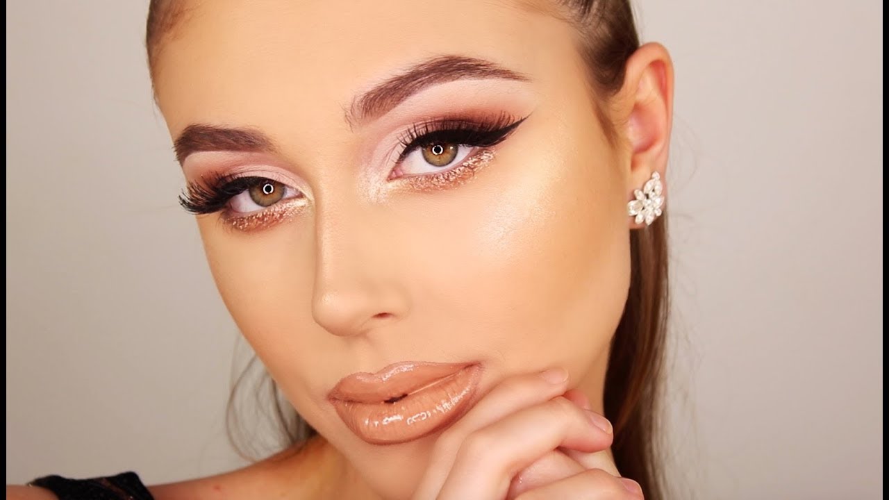 Glitter Glam Makeup Tutorial Youtube