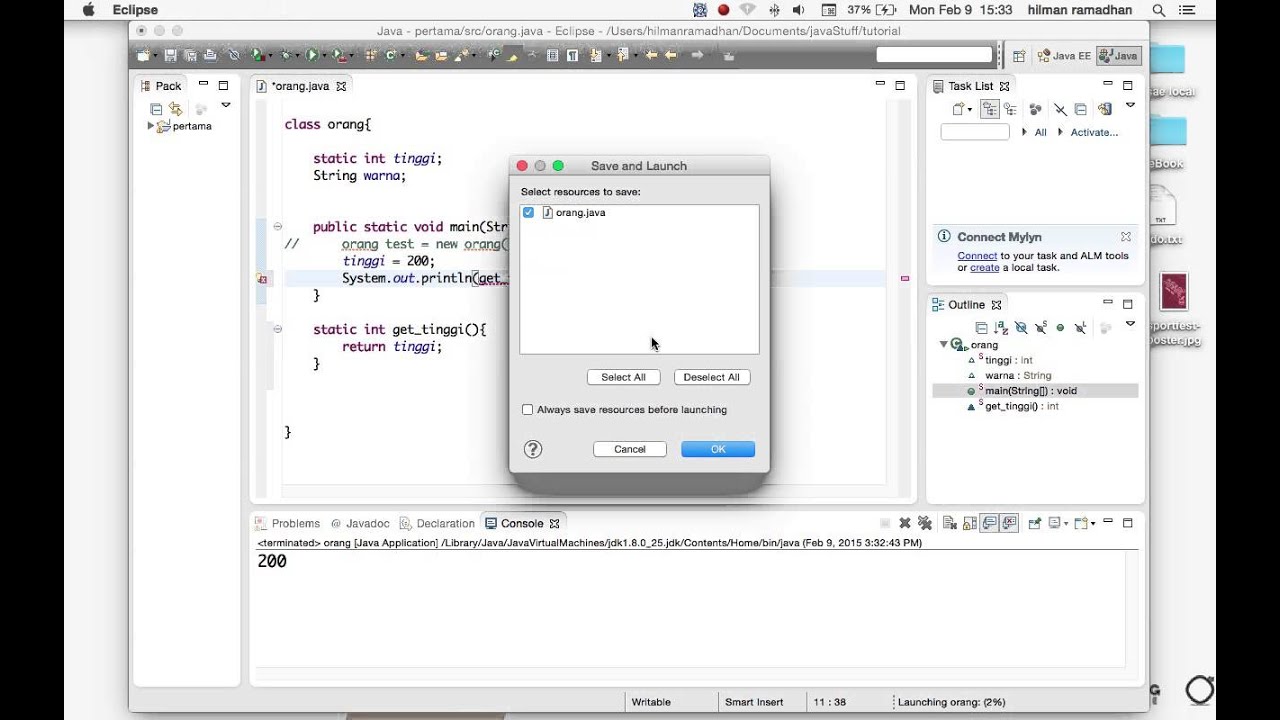 Belajar Java Static Youtube