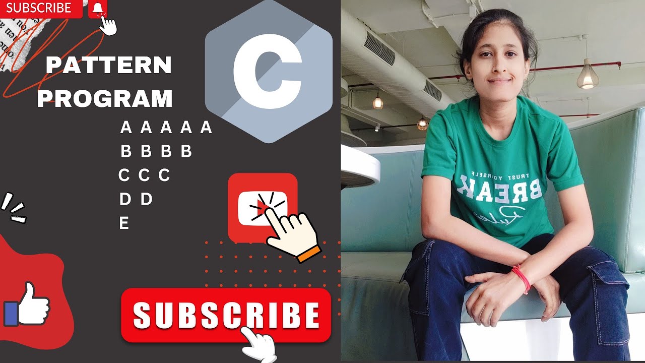 Pattern Program In C Programming Youtube