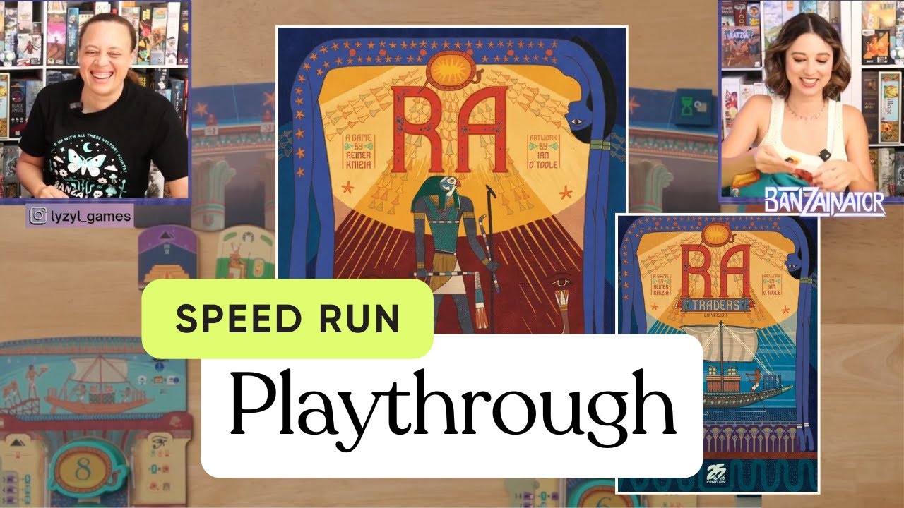 Ra Board Game With Traders Expansion Speed Run Playthrough Youtube