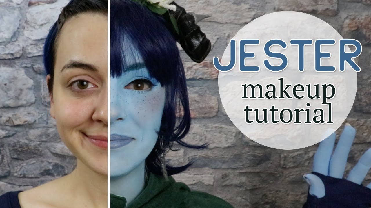 Makeup Tutorial Jester From Critical Role Youtube