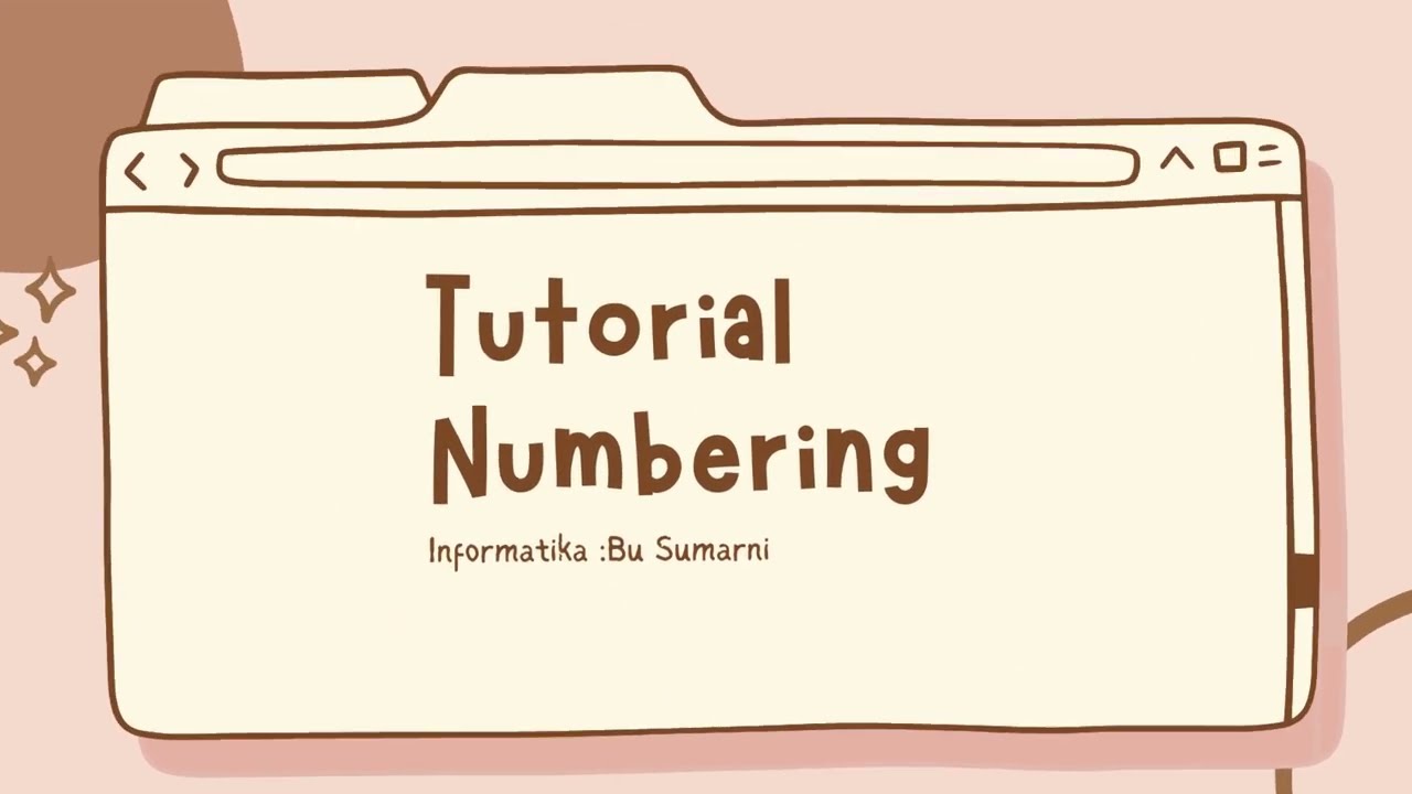 Tutorial Numbering Ppt Youtube