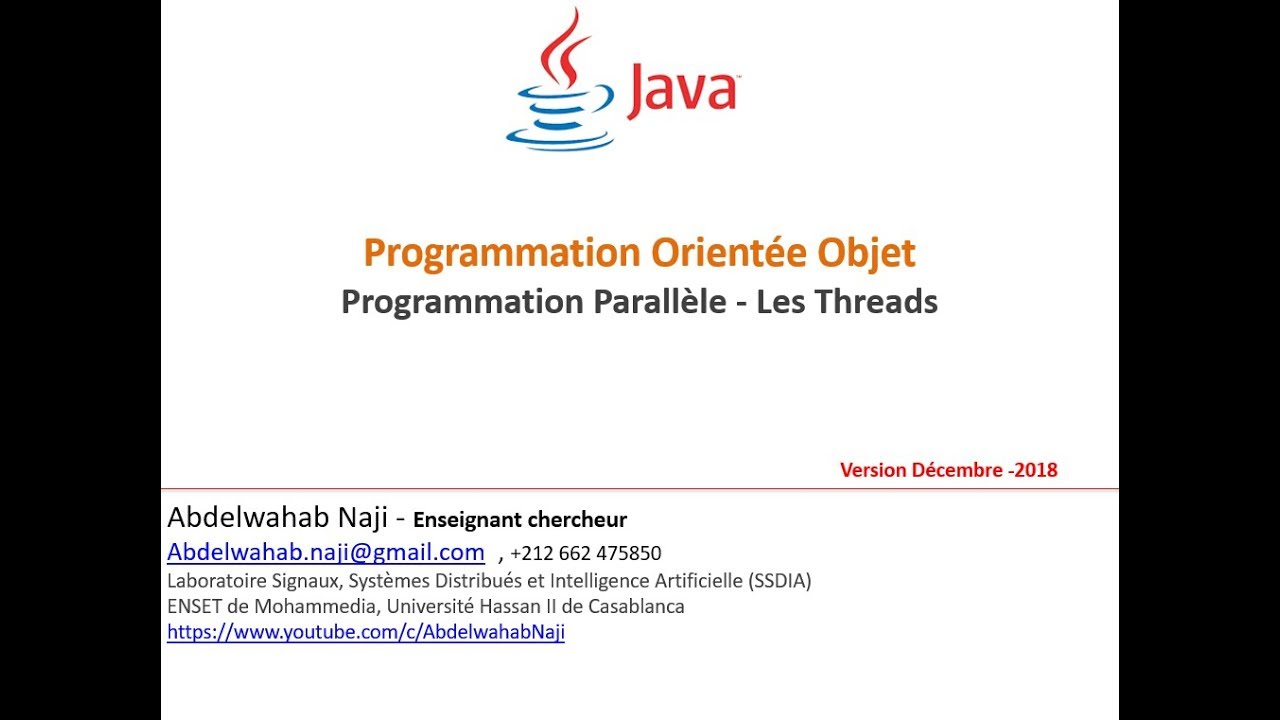 Java Thread Programmation Parallele Youtube