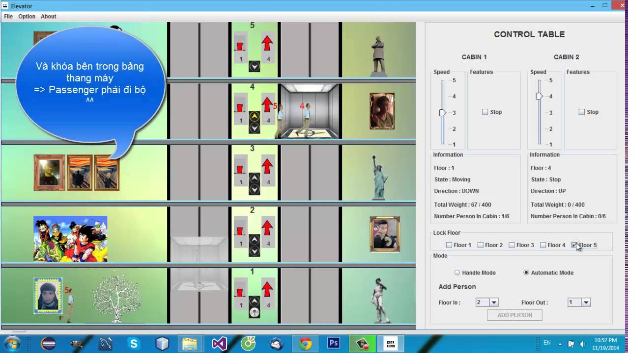 Java Programing Elevator Simulator Youtube
