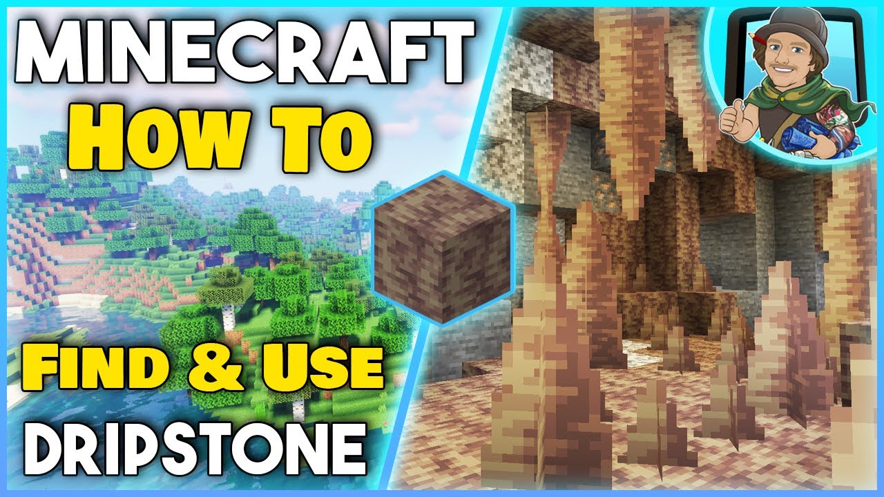 How To Find And Use Dripstone Minecraft 1 17 Easy Tutorial Youtube